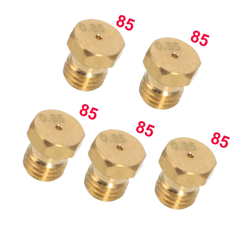 5pc Natural Lpg Ng Gas Jet Brass Conversion Jet Nozzle Injector Number ...