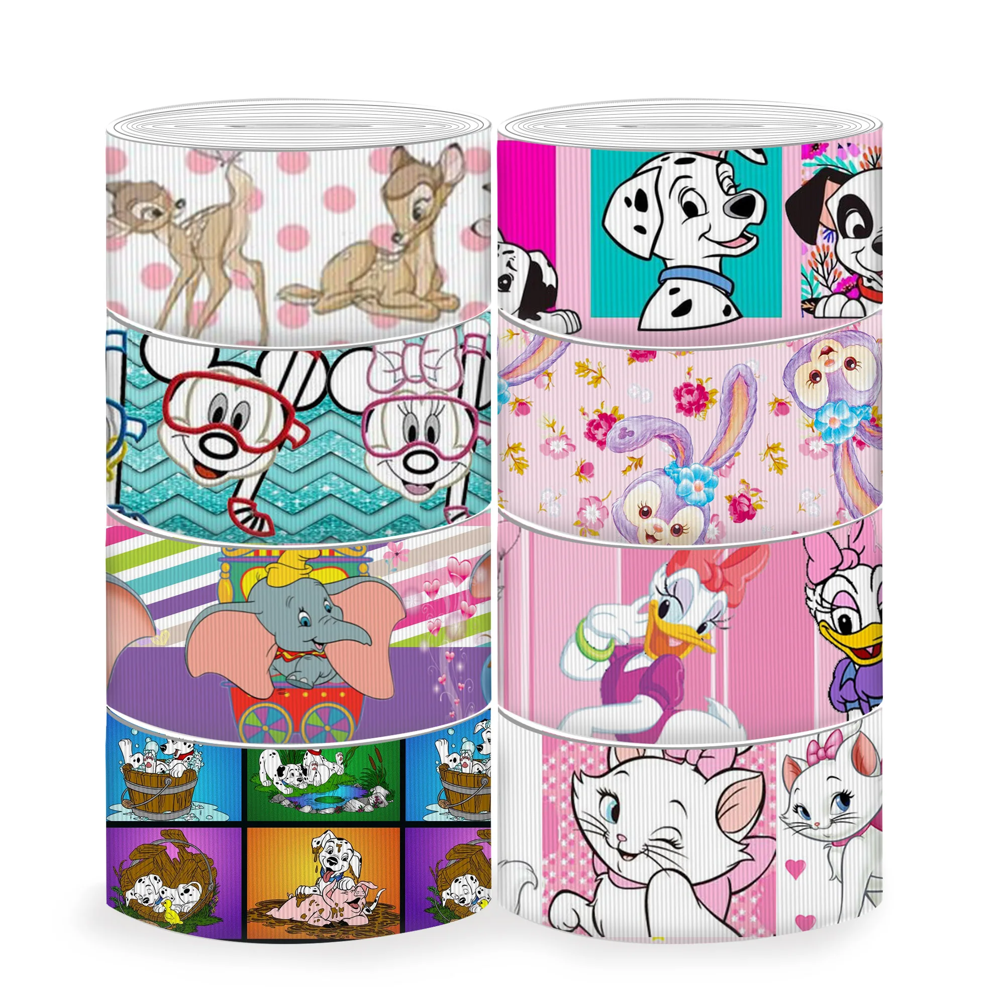 Disney-5-Yards-Multi-Size-Marie-Thumper-Dumbo-Printed-Grosgrain-Ribbon ...