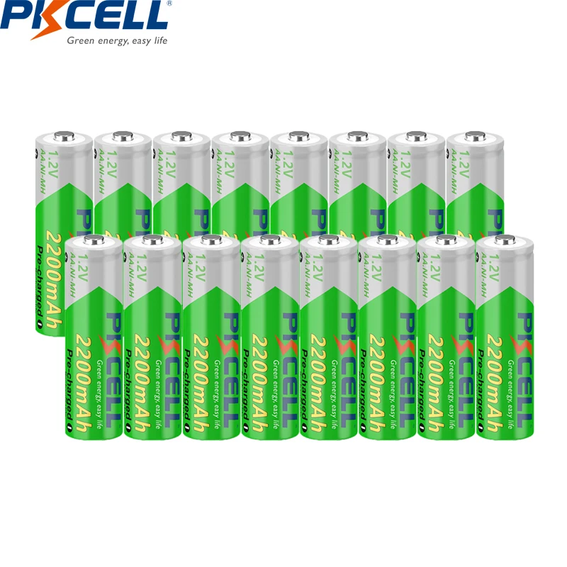 2-4-8-12-20PC-AA-2200mAh-Rechargeable-Battery-1-2V-NIMH-2A-AA-Pre ...