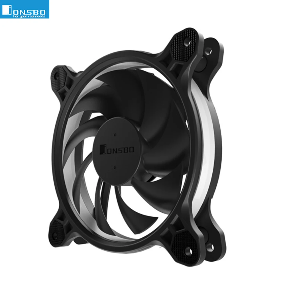 Jonsbo eclipse plus-brilho branco 12cm chassi fan (led light-up ...