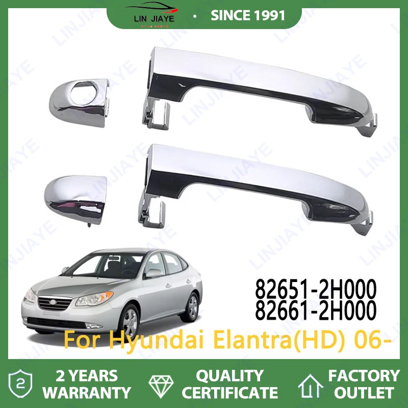 Black Outer Door Handle For Hyundai I30 FD Elantra 2007 2008 2009 2010 ...