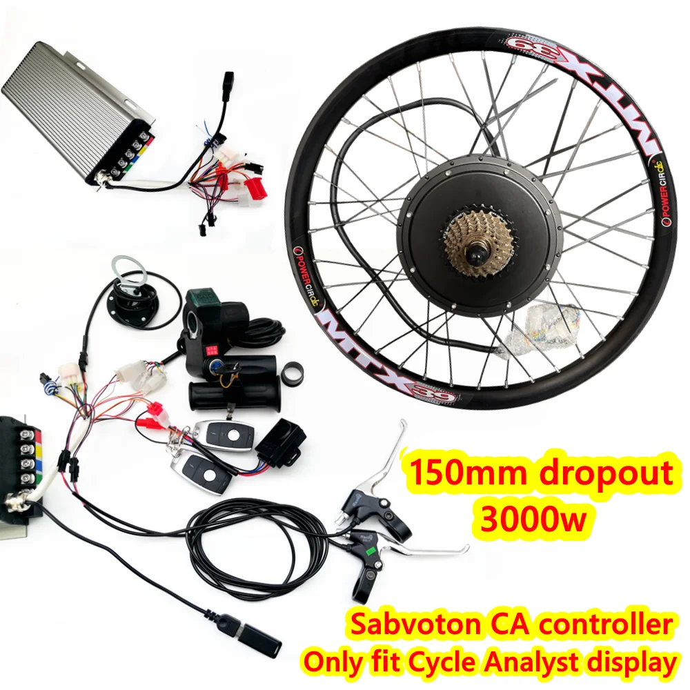 NBpower-150mm-Dropout-72V-3000W-Rear-Motor-Wheel-Electric-Bike-Kit ...