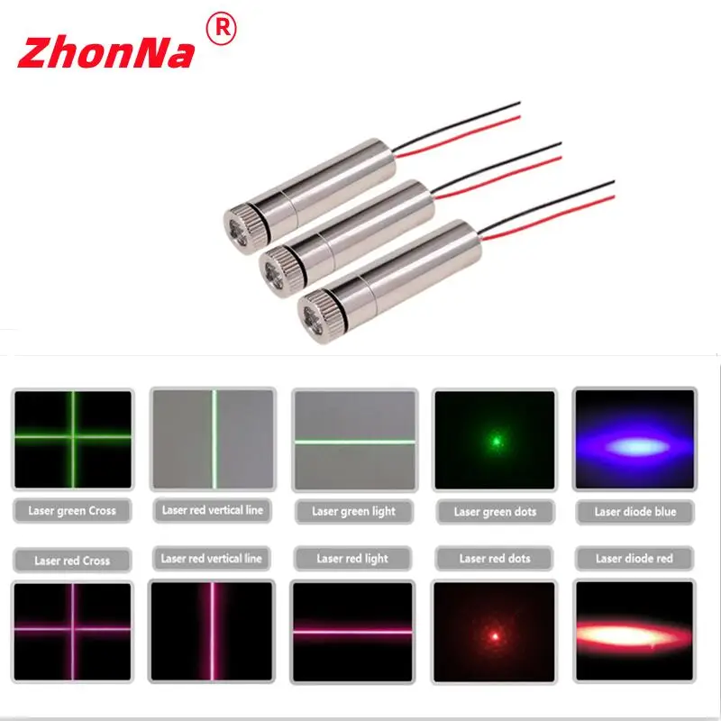 RedLaser-Line-Point-Line-Cross-Laser-Module-Head-650nm-5mW-Focusable ...