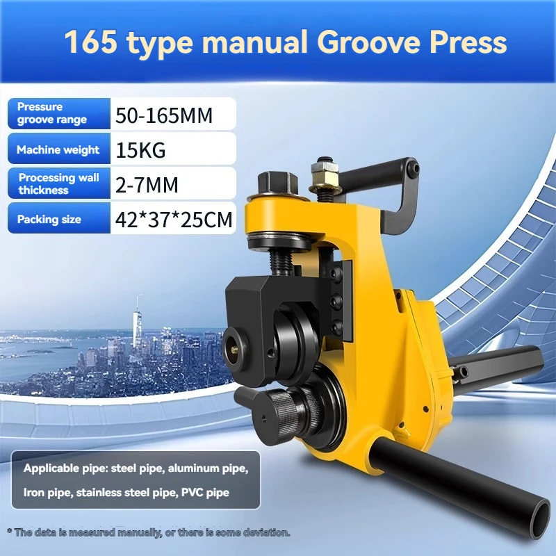 Manual Portable Stainless Steel Pipe, Fire Pipe, Groove Rolling Machine ...
