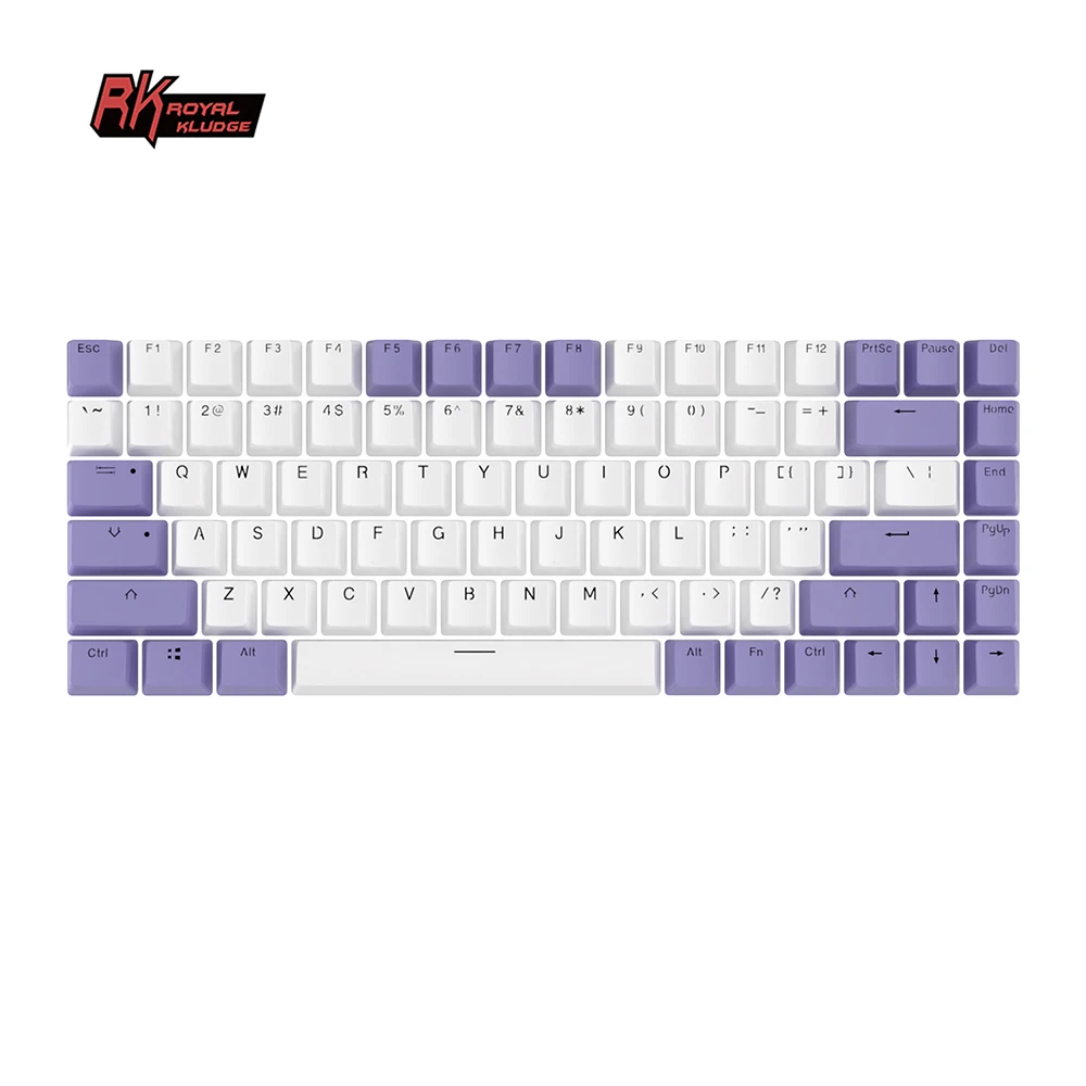Royal-Klutz-RK84-84-Kyes-Gamer-Mechanical-Keyboard-PBT-Keycaps-Tembus ...
