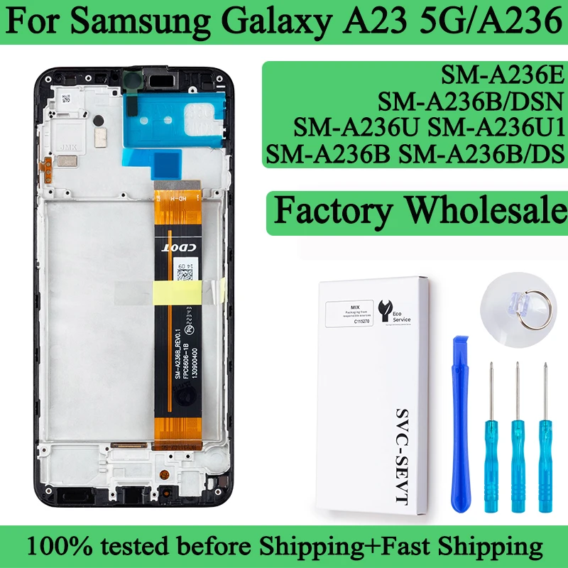 SM-A236B A236E A236U 100% Tested Premium Lcd For Samsung Galaxy A23 5G ...