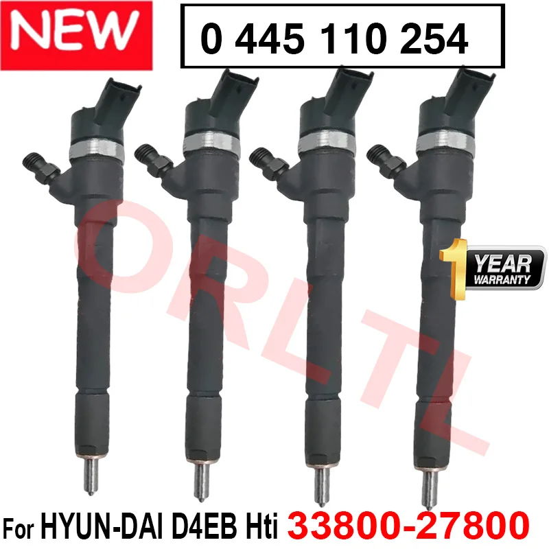 Inyector-di-sel-Common-Rail-4-piezas-0-445-110-254-0445110254-33800 ...