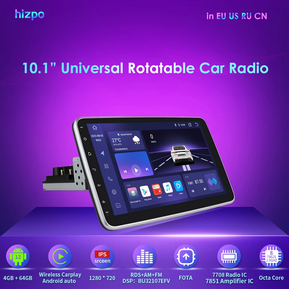 10.1 Inch Universal Single 1 Din Car Multimedia Player Gps Navigation ...