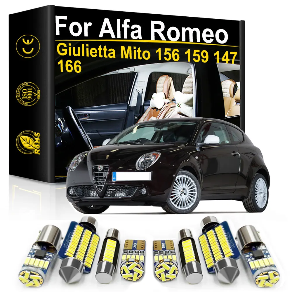 Car Interior LED Light For Alfa Romeo Giulietta Mito 156 159 SW 147 166 ...