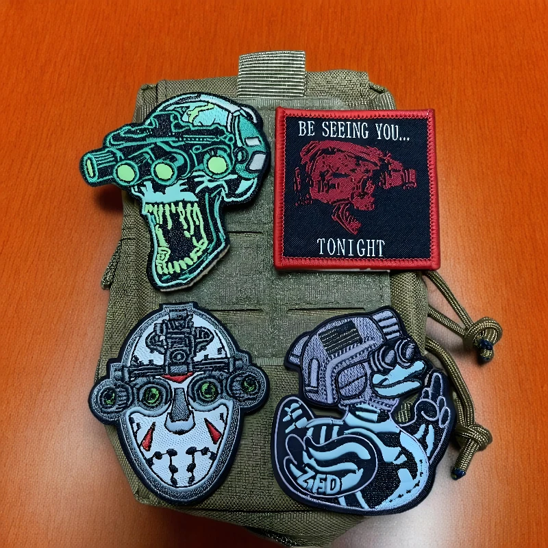 3D-Embroidered-Night-Vision-device-Hook-Loop-Embroidered-Patches-For ...