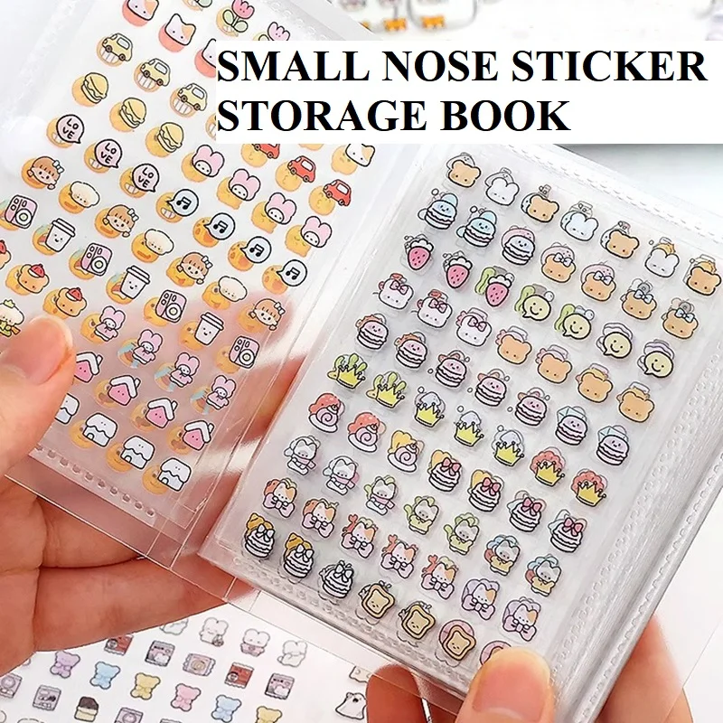 Stickers MINI Cute Emo Cube Transparent Stickers PET Scrapbooking Phone ...