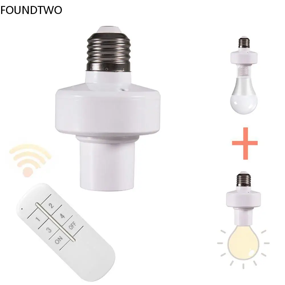Wireless-Remote-Control-E27-Light-Socket-Lamp-Holder-Set-20M-Range ...