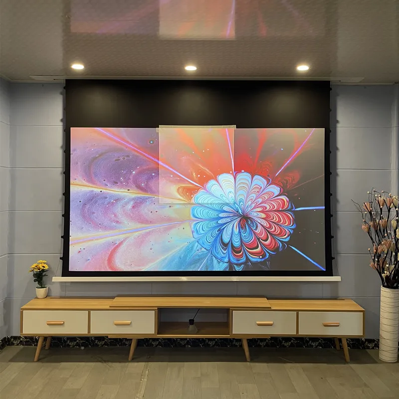 New Style Hidden In-ceiling Recessed Projector Screen 3d 4k Luxury ...
