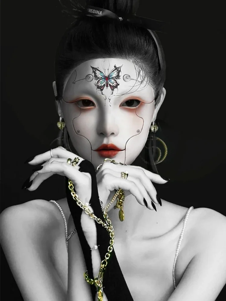 Mask-Full-Face-Retro-National-Hand-Painted-Painted-Men-Women-Same-Style ...