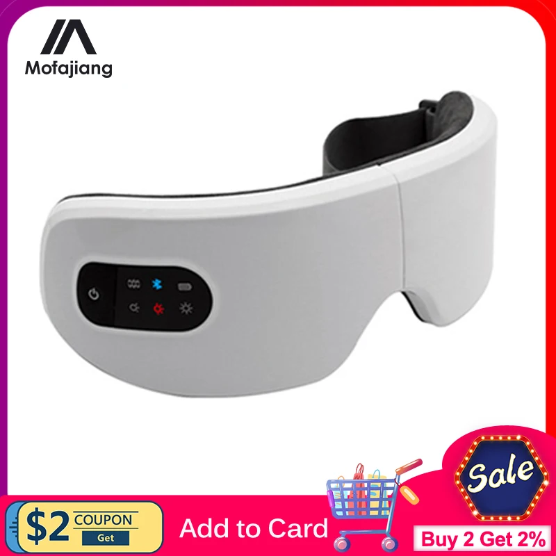 Eye Massager Smart Electric Vibration Eye Care Instrument Hot Compress ...