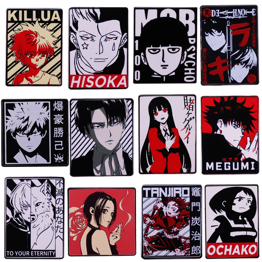Anime Accessories Briefcase Badges With Anime Pins Japanese Lapel Pins ...