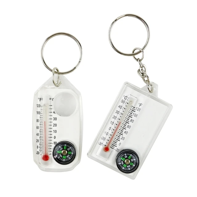Mini Compasses Keyring Clip Keychain for Outdoor Hiking Camping ...