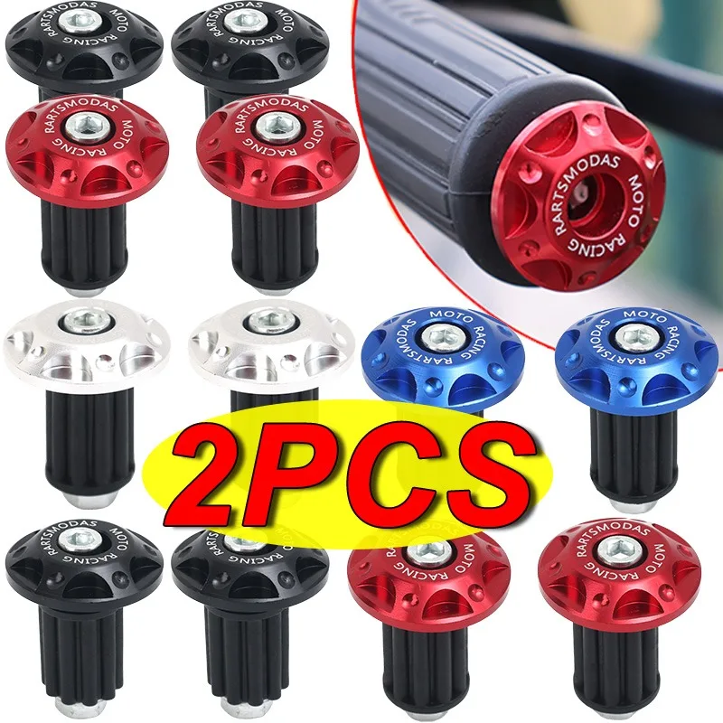 2pcs/Set Black Red Sliver Blue Motorcycle Handle Bar Caps Motor ...