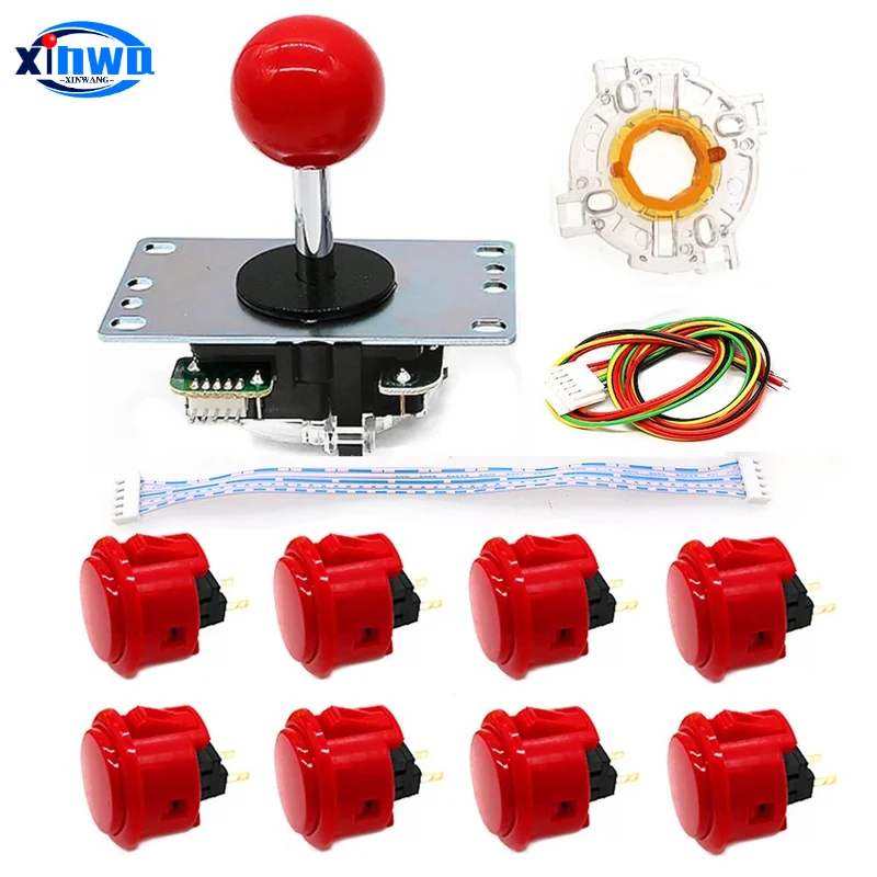 Jp-Original-Sanwa-8YT-Joystick-Obsf-30-Push-Button-Octagonal-Restrictor ...