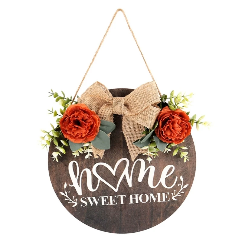 Round-Wreath-Welcome-Sign-Spring-Inspires-Door-Wreath-Hangings-Sign ...