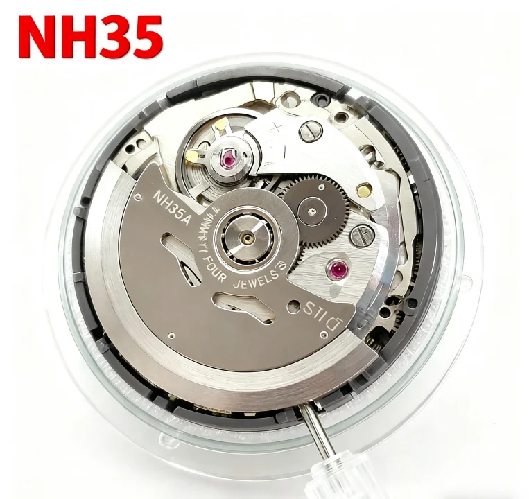Japan Genuine NH35 Automatic Mechanical Movement High Accuracy 24 ...