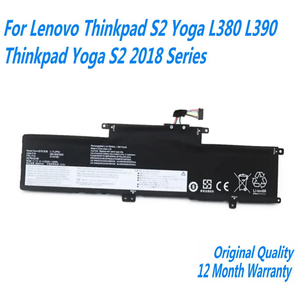 NEW L17M3P55 Laptop Battery For Lenovo Thinkpad S2 Yoga L380 L390 ...