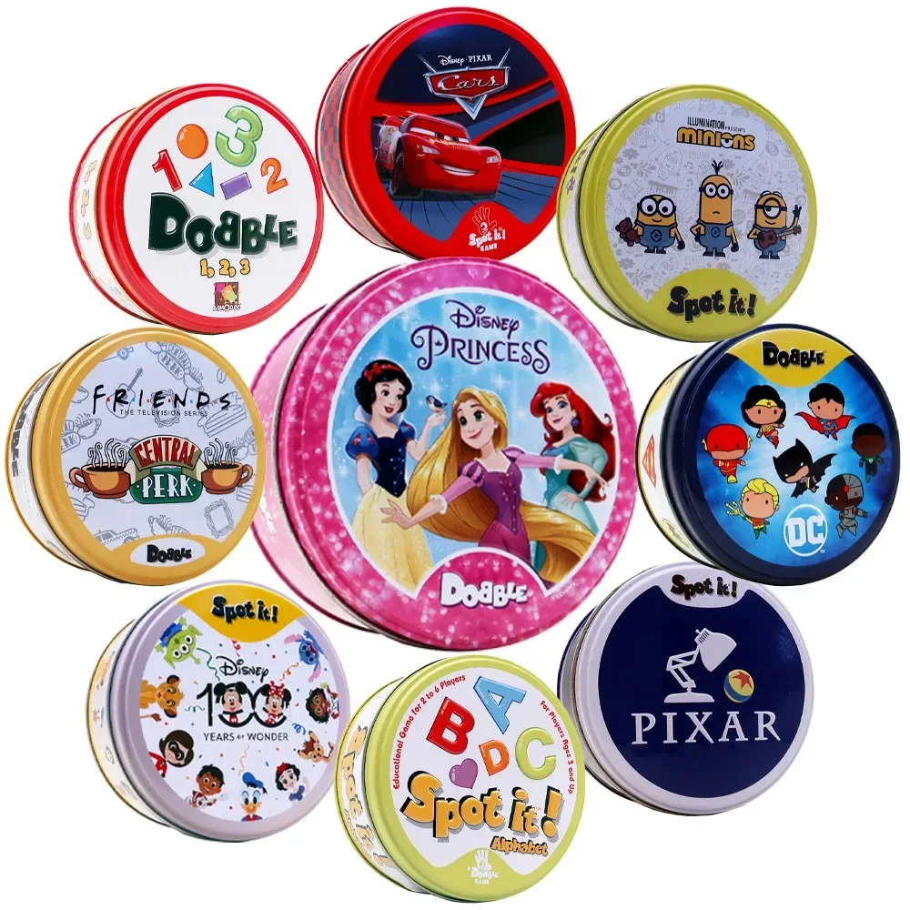 Juego-de-cartas-Dobble-con-caja-de-Metal-35-estilos-para-reuni-n ...