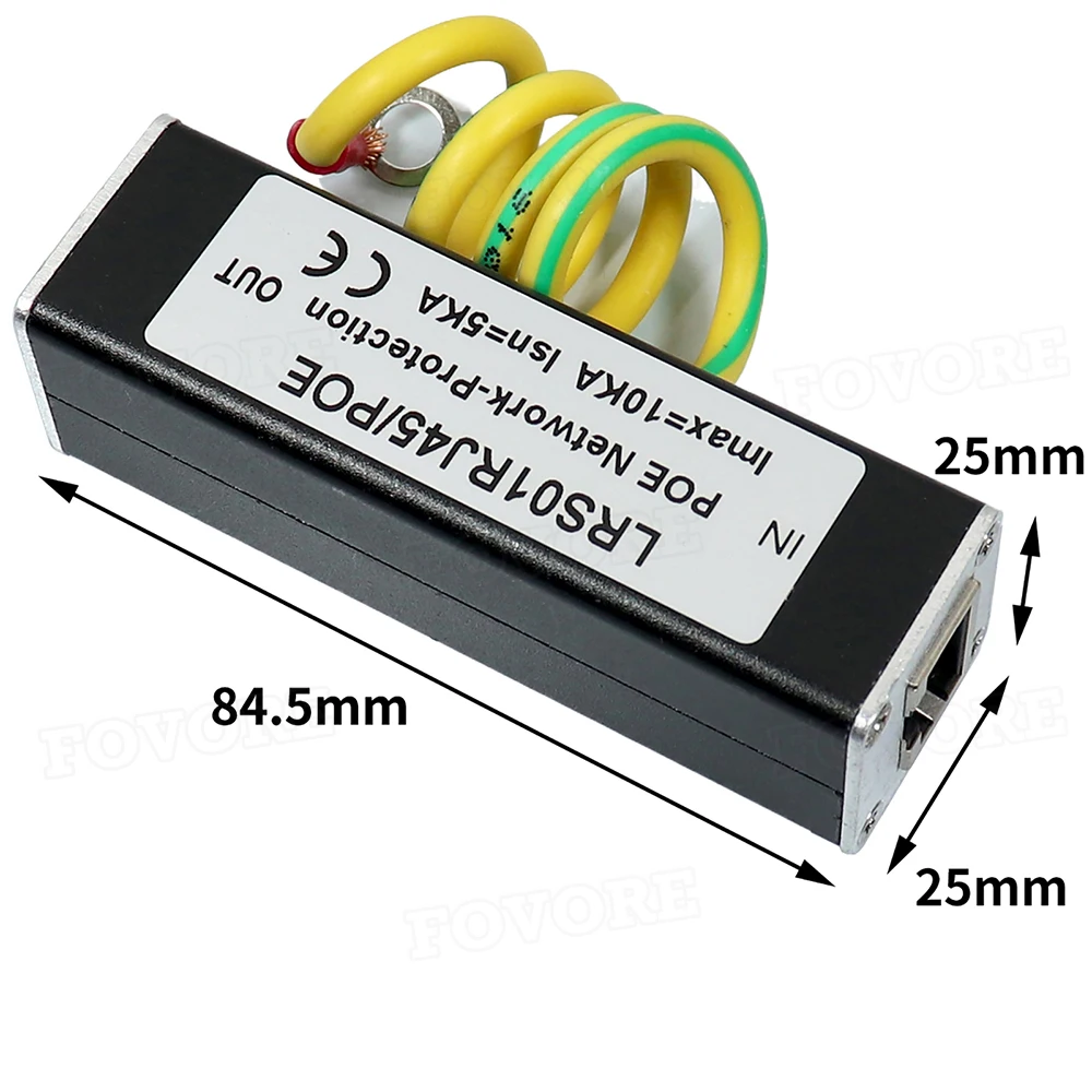 10Ka Poe Network Lightning Protector Monitor Kamera Túlfeszültség -Védő ...