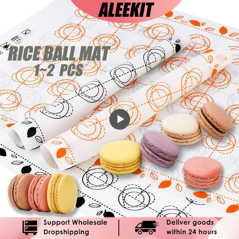 1-2PCS-DU-Silicone-Baking-Mat-Non-Stick-Macaron-Fondant-Bakeware-Cookie ...