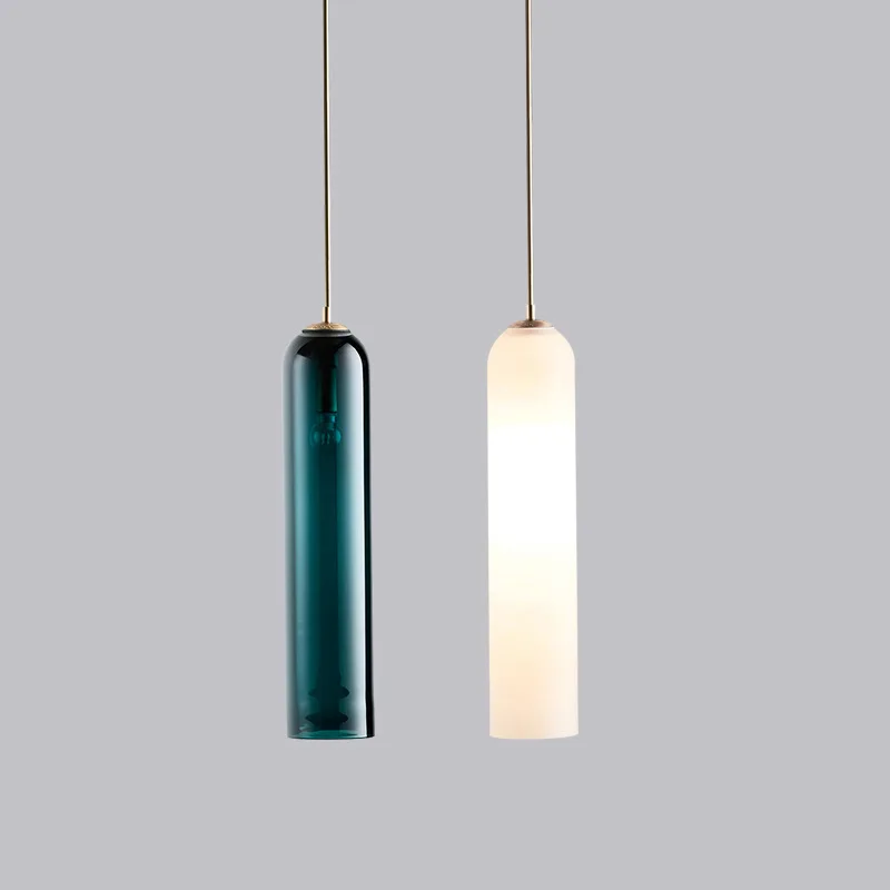 Modern Pendent Lamp Led Glass Nordic Hanging Lighting Fixtures ...