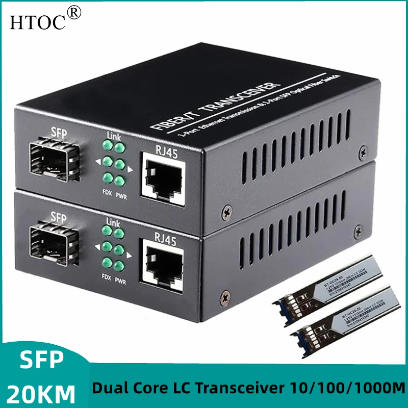 HTOC-Gigabit-Ethernet-SFP-Fiber-Media-Converters-Dual-Core-Single-Mode ...