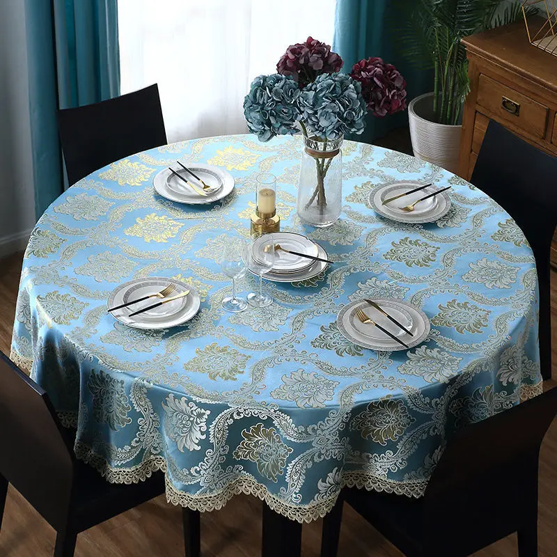 Round Dining Table Tablecloth | Dining Table Cover Round Lace - Round ...