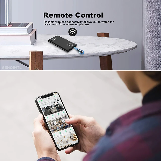 Ultra HD 4K Power Bank Camera Mini Security Wireless Micro Cameras ...