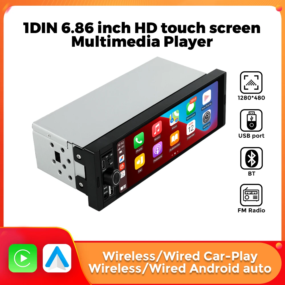 Radio-con-pantalla-t-ctil-HD-para-coche-reproductor-Mp5-est-reo-con-una ...