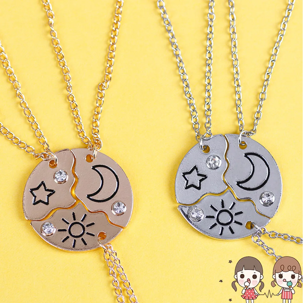3-Piece-Necklace-Three-in-one-Necklace-For-Girl-Friend-Friendship ...