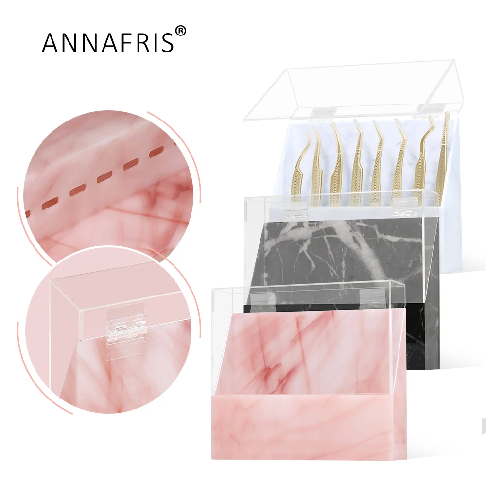 ANNAFRIS-Eyelash-Extension-Tweezers-Storage-Box-8-Holes-Holder-Acrylic ...