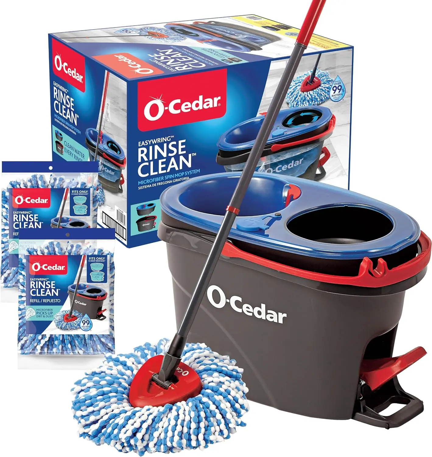 O-Cedar-EasyWring-RinseClean-Microfiber-Spin-Mop-Bucket-Floor-Cleaning ...
