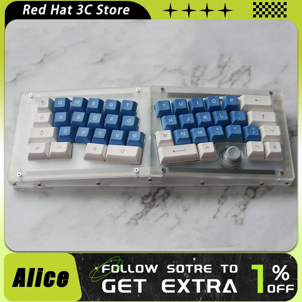 Alice-Customized-40-Keyboard-Kit-Libra-Ergonomic-Suport-VIA-Mechanical ...