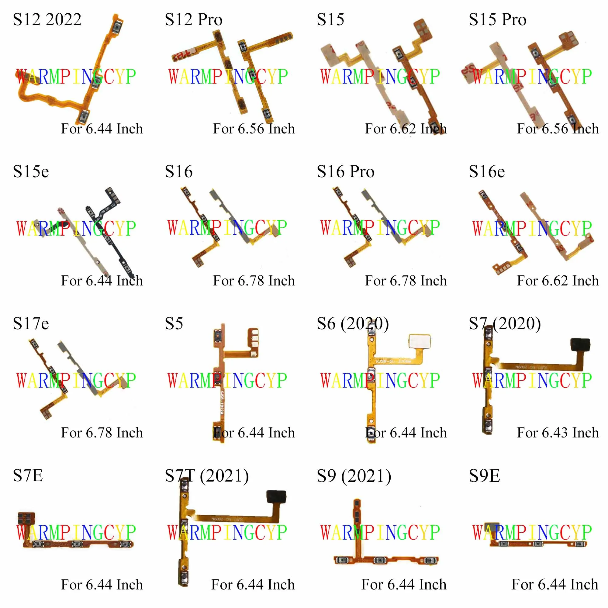 Power-Volume-Key-Button-Flex-Cable-For-vivo-S12-2022-Pro-S15e-S16e-S17e ...