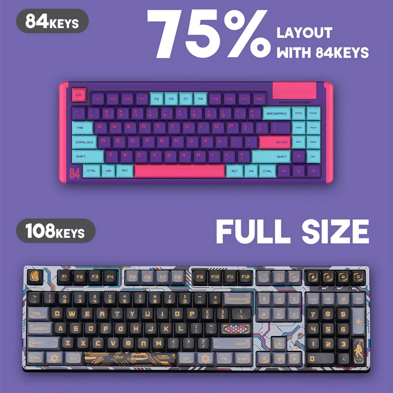 DustSilver K84 Cyberpunk Pro Review Teardown Typing Sound, 48% OFF