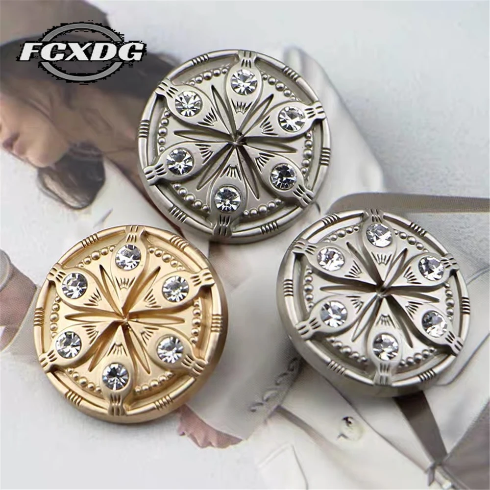 10pcs 20/25mm Fashion Rhinestones Decorative Buttons for Clothing Women ...