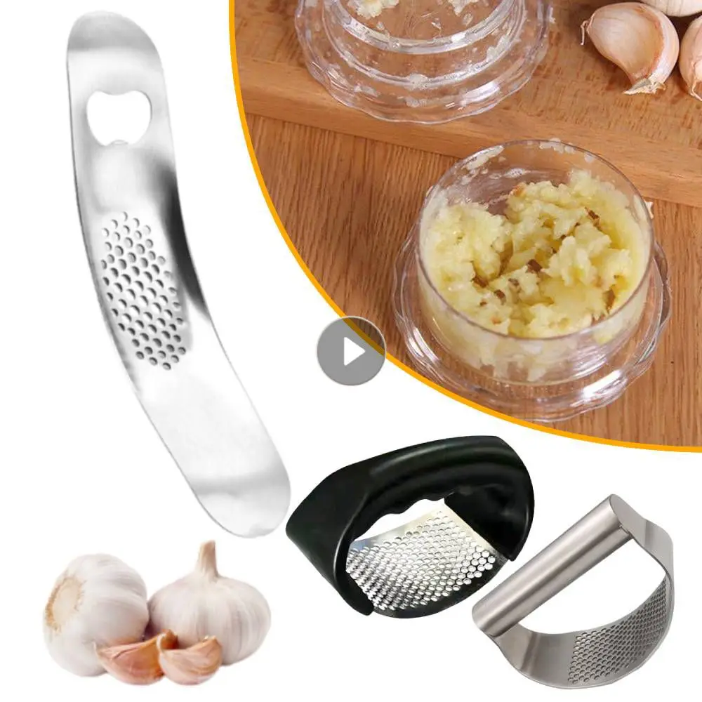 Stainless-Steel-Garlic-Press-Crusher-Manual-Garlic-Mincer-Chopping ...