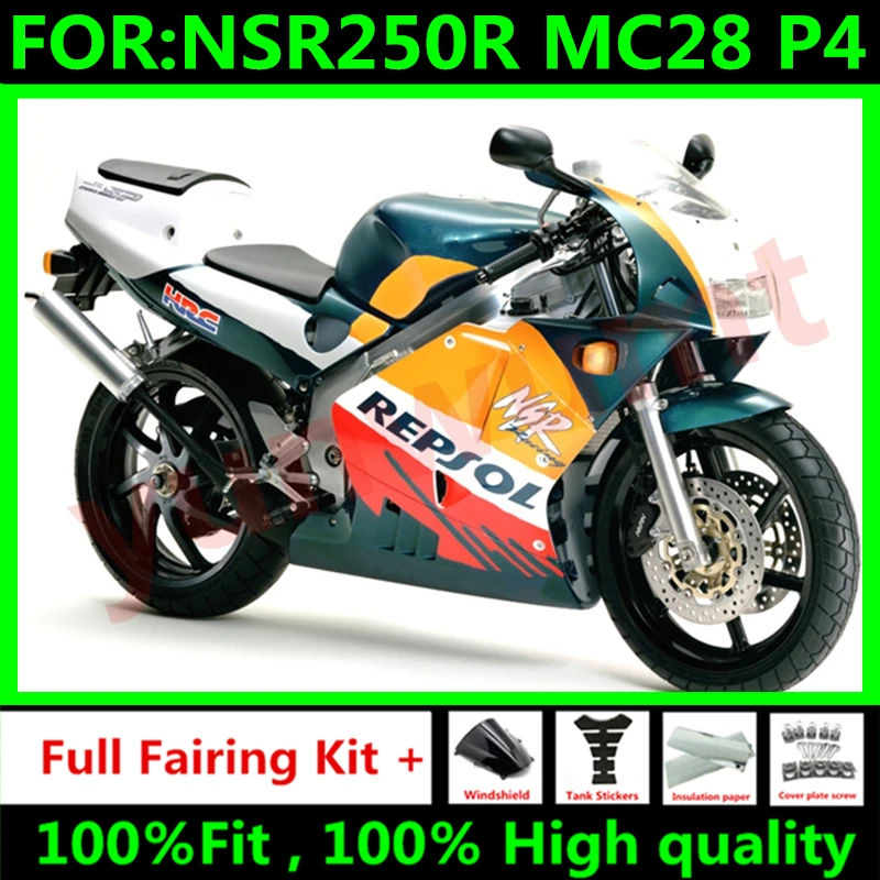 New ABS Motorcycle Whole Fairings Kit fit for NSR250R NSR 250 NC28 mc28 ...