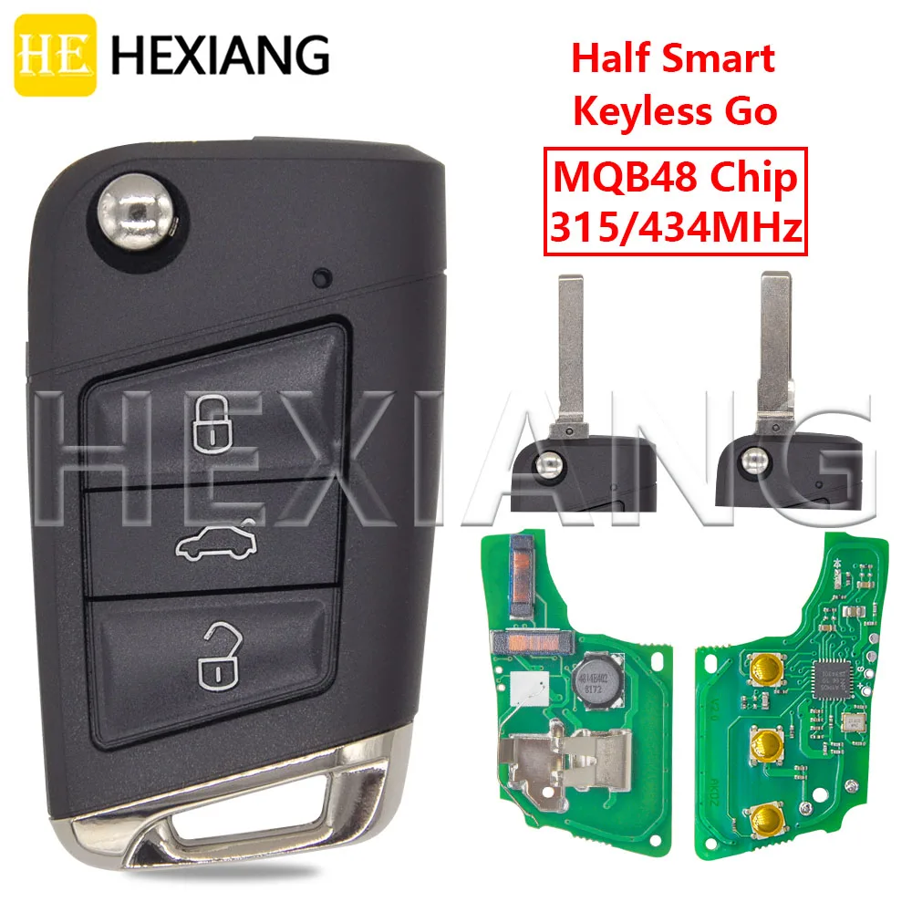 HE-MQB48-Chip-315-433MHz-Keyless-Go-Car-Remote-Key-5G6959752AB ...