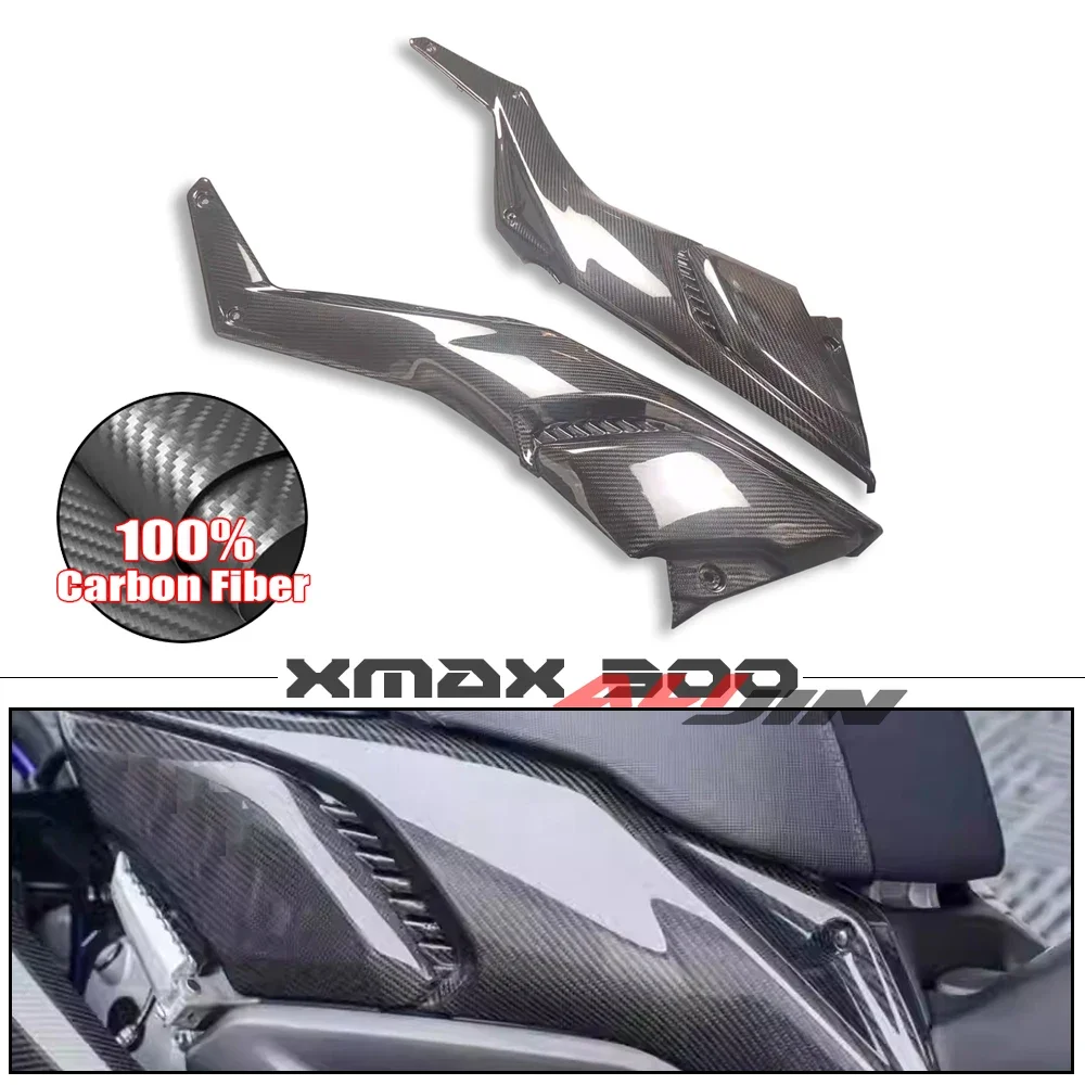 100-Real-Carbon-Fiber-Motorcycle-Side-Fairing-Panel-Scooter-Cowling ...