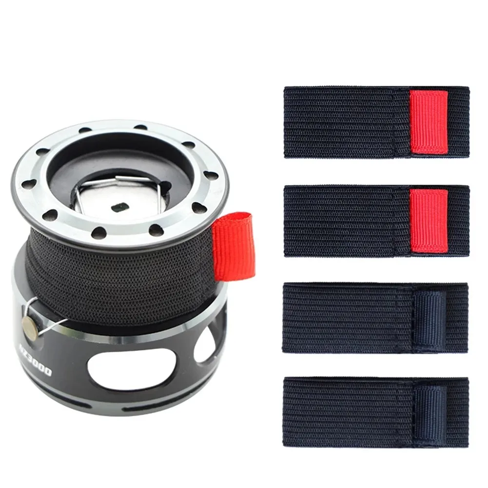 Elastic-Pesca-Spool-Belt-flex-vel-Reel-Reel-Protector-Belt-Polia-preto ...