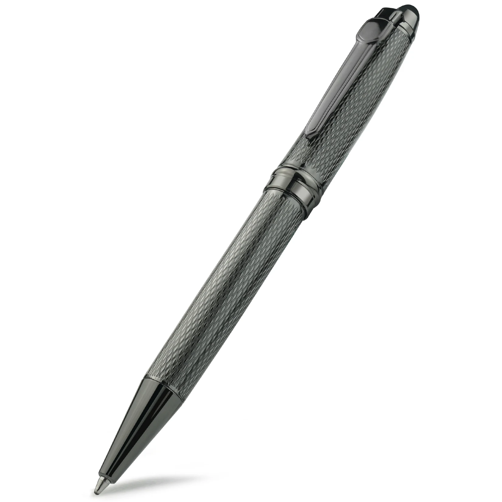 STONEGO Classic Twist Ballpoint Pens, Stainless Steel Retractable Ball ...