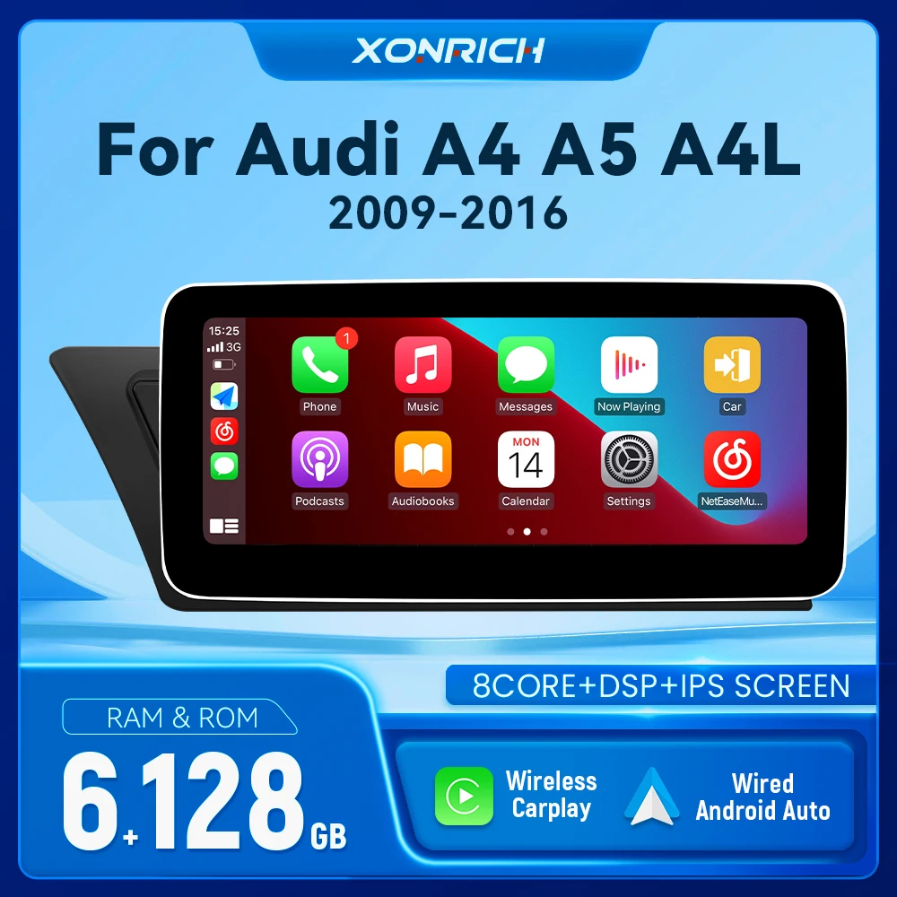 Android-13-System-Car-Screen-Player-For-Audi-A4-B8-A5-2009-2017-GPS ...