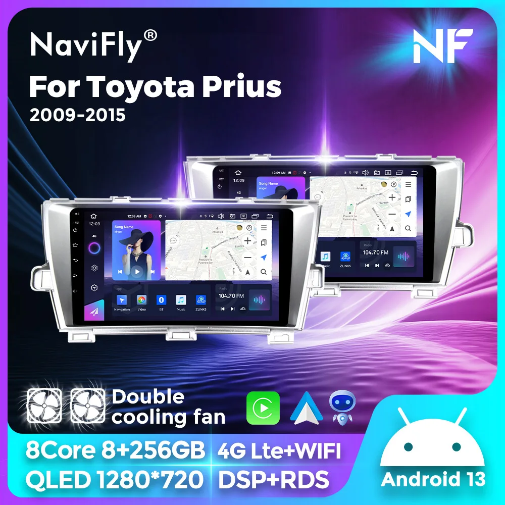 Android-Auto-Wireless-Carplay-All-in-one-For-Toyota-Prius-2009-2015 ...