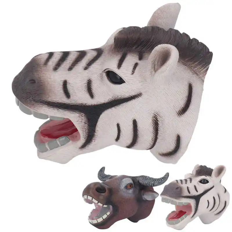 Animal Head Hand Puppets Fine Details Vivid Texture Movable Mouth ...
